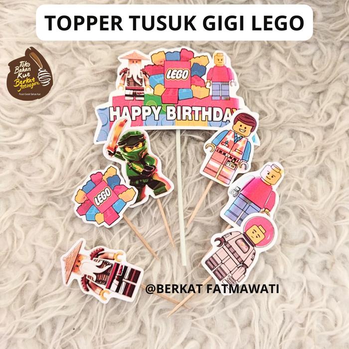 Jual Topper Happy Birthday lego / Hiasan Kue - Jakarta Selatan - Berkat ...