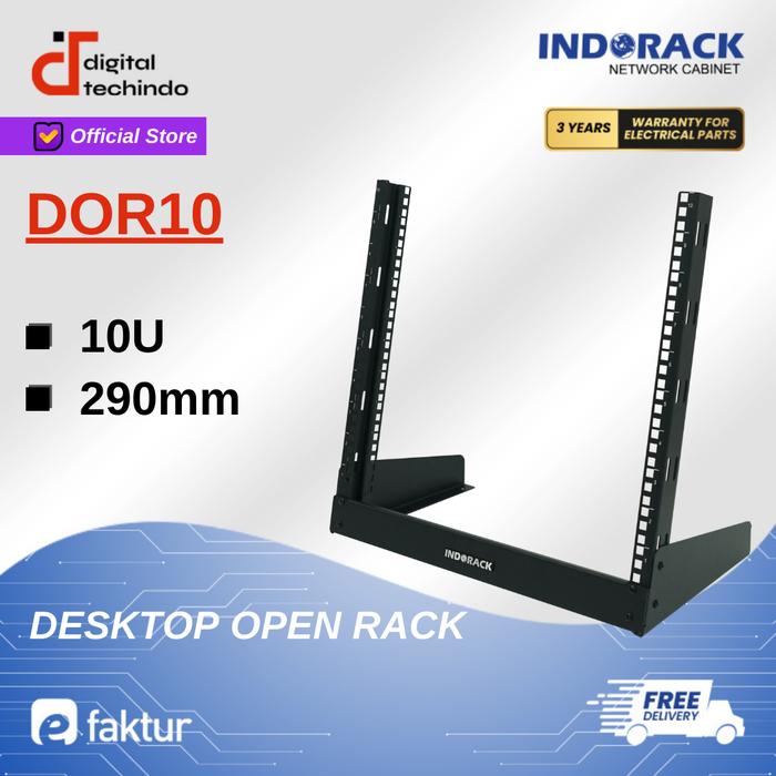 Jual Dor10 Desktop Open Rack 10u Indorack Depth 290mm Rak Modem Receiver Di Seller Velvet Store ...