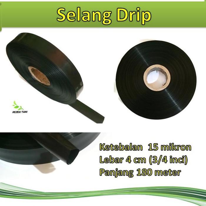 Jual Selang Drip Irigasi Pertanian Perkebunan 15 Mikron X 180 Meter ...