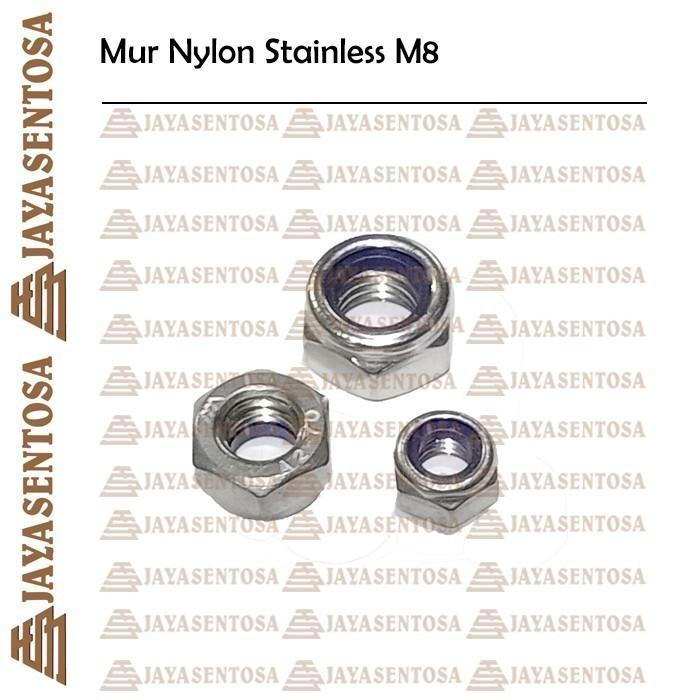 Jual MUR Nylon Stainless Steel M6 / Lock Nut sus 304 ss 304 - Jakarta ...