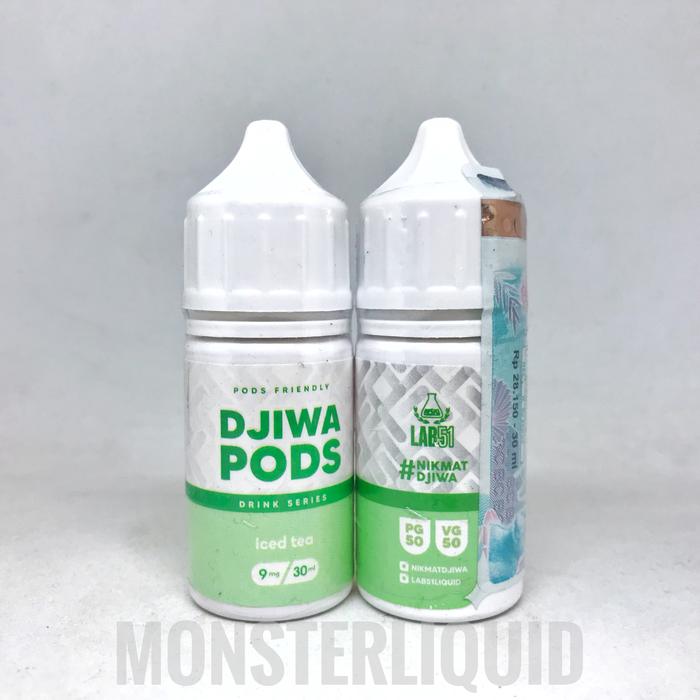 Jual [ PODS FRIENDLY ] DJIWA PODS ICED TEA BY LAB51 9MG 30ML LIQUID ...