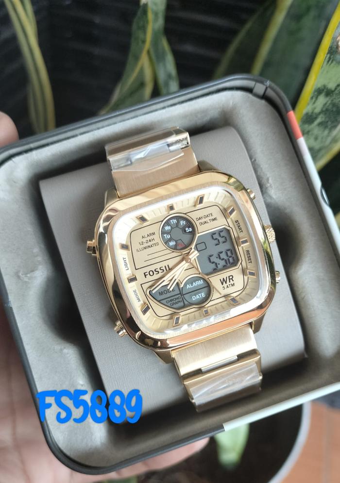Jual JAM TANGAN BRANDED Retro Fs5889 Chronograph Digital Analog Dial ...
