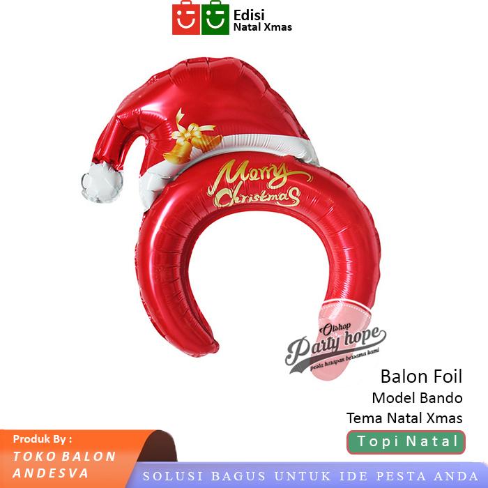 Promo Balon Bando Natal / Balon Foil Bando Merry Christmas / Balon ...