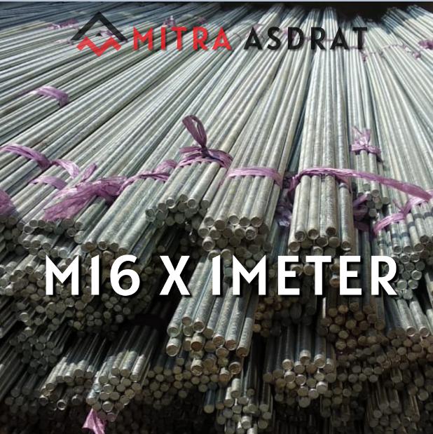 Jual Asdrat Long Drat Putih Galvanis M16 x 1meter - 1 Batang - Kab ...