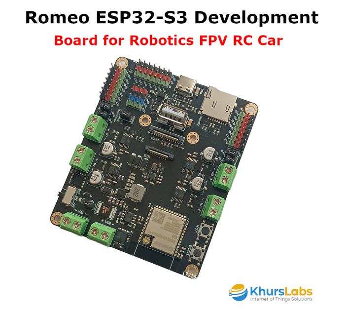 Jual DFROBOT - Romeo ESP32-S3 Development Board for Robotics FPV RC Car - Kota Semarang - Khurs ...