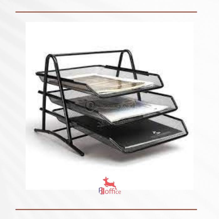 Jual v tec Rak Surat Susun Besi / Tray 3 Susun Besi / Rak Dokumen ...