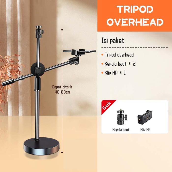 Jual Lampu Led Stand Untuk Shooting Vlog / Live Konten Tiktok Youtube ...