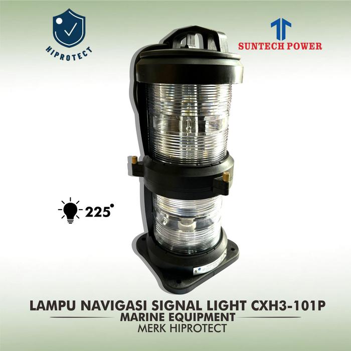 Jual Lampu Navigasi Kapal Hiprotec 6" Type CXH3-101P Clear 225° Double ...