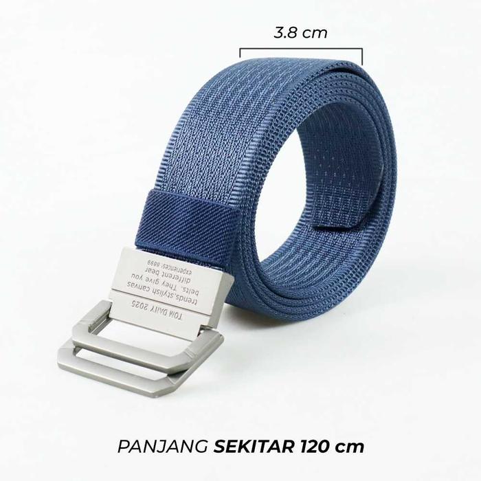 Jual Ikat Pinggang Gesper Tactical Belt Pria Sabuk Besi Canvas Double ...