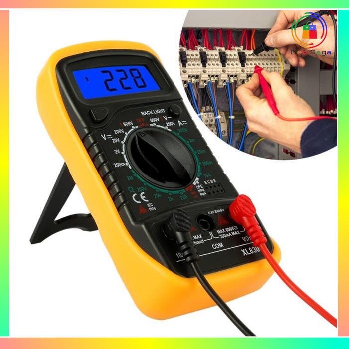 Jual Voltmeter alat PENGUKUR Tegangan listrik Multimeter XL830l Tester ...