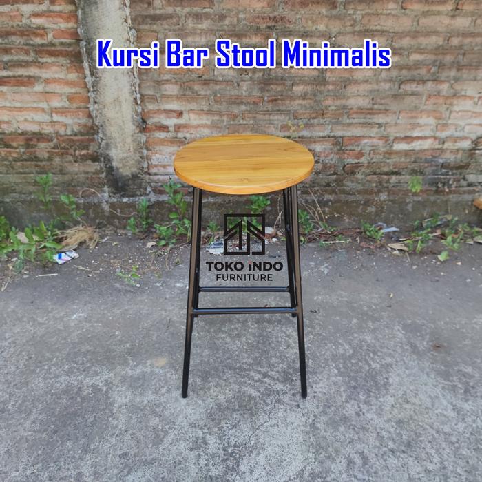 Jual Kursi Bar Stool Besi Minimalis Kayu Jati Solid - Kab. Jepara ...