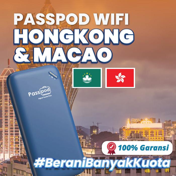 Jual Passpod Data Travel Modem WiFi Hongkong & Macao UNLIMITED - Hong ...