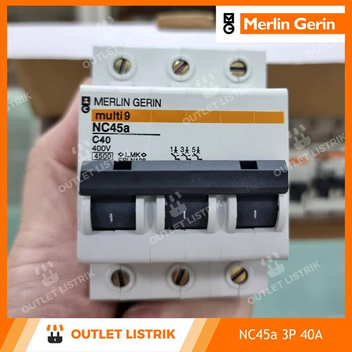 Jual MCB NC45a 3P 40A 4.5ka Multi 9 Merlin Gerin MG Original Schneider - Kota Semarang - Outlet ...