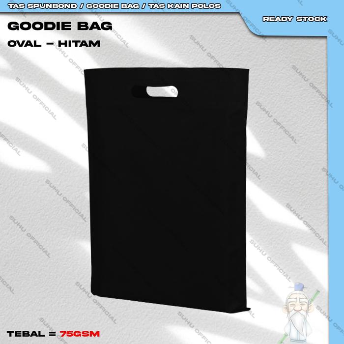 Promo Goodie Bag Tas Belanja Spunbond Goody Bag Spoundbond Oval Polos ...