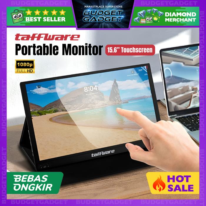 Jual Taffware ZEUSLAP Portable Monitor Full HD USB Type C Mini HDMI 2K ...