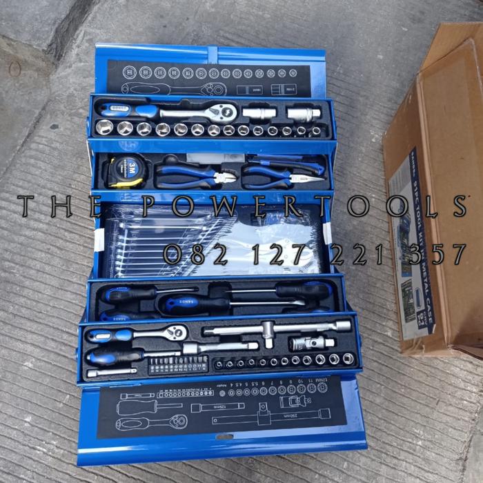Jual Tool Kit Set Merk SANDS / Tool Kit CRV 91PC With Metal Box ...