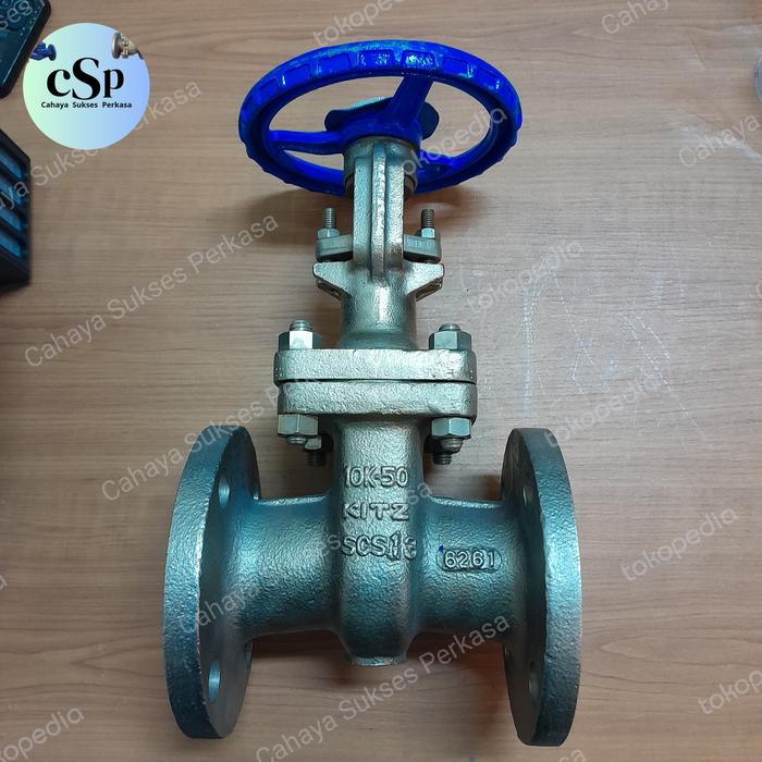 Jual GATE VALVE 2" INCH DN50 SS304 SCS13 STAINLESS 304 AS NAIK JIS 10K - Jakarta Barat - Cahaya ...