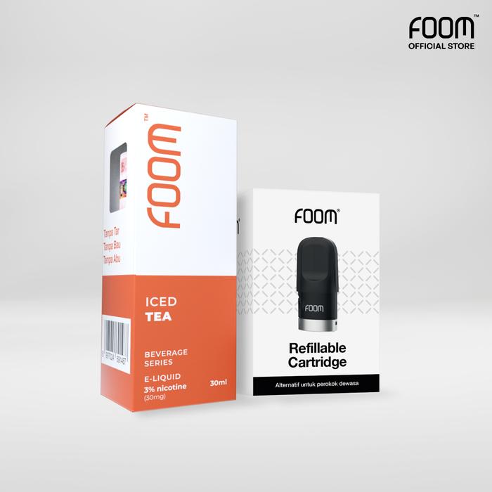 Jual Paket Bulanan FOOM Cartridge + Liquid Beverage Series - Iced Tea ...