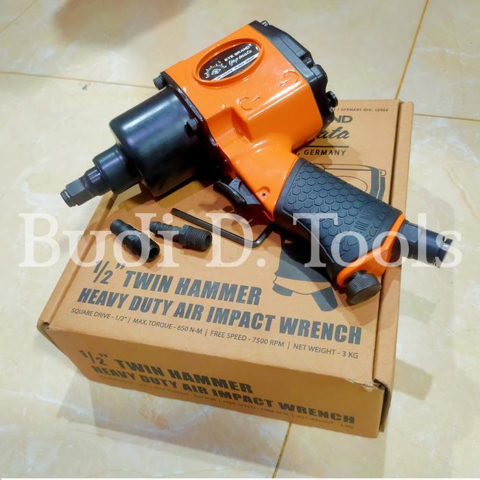 Jual Twin Hammer Tjap Mata 1/2 Inch Mini Air Impact Wrench - Jakarta ...
