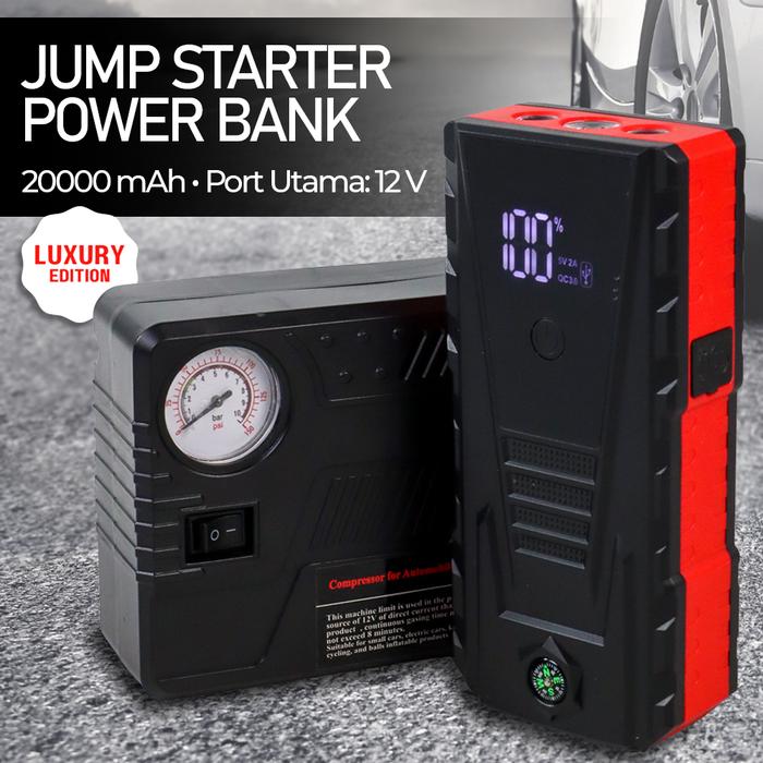 Jual Jumper Jamper Aki Accu Mobil Diesel Starter 20000mAh Power Bank ...