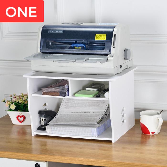 Jual Rak Penyimpanan Printer Meja Kantor Tempat Berkas Kertas Kayu ...