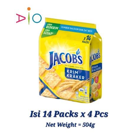 Jual Biskuit Jacobs Cream Cracker | Jacob Low Sodium Hi-Fibre 504g ...