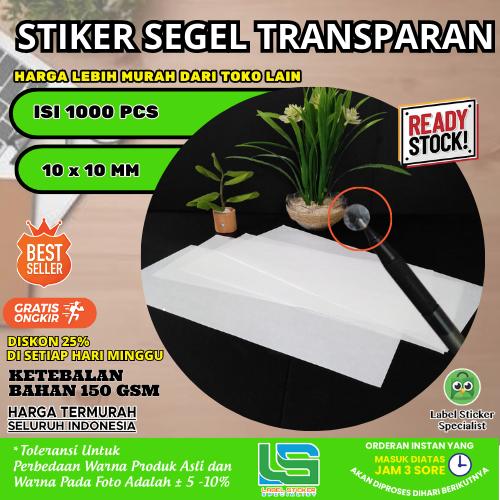 Jual STIKER SEGEL , STIKER POLOS 10X10 MM , STICKER BULAT 1x1 CM 1000 ...