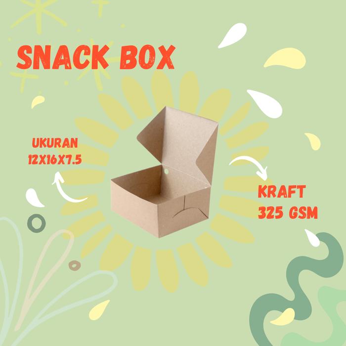 Jual box snack kecil coklat dus snack box kue (BISA CUSTOM UKURAN ...