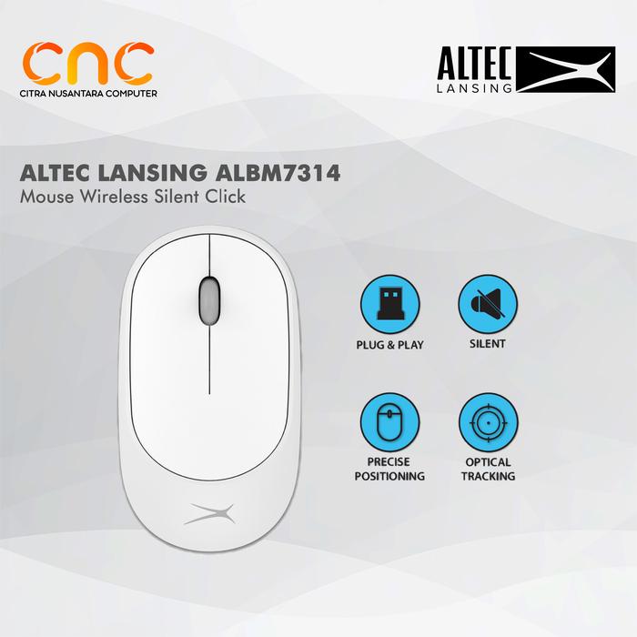 Jual Mouse Wireless Altec Lansing ALBM7314 - Putih - Kota Denpasar ...