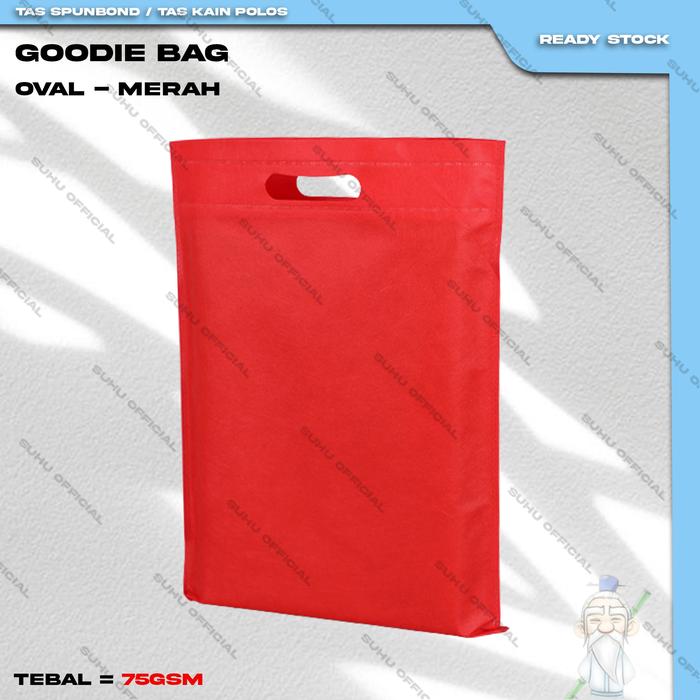 Promo Goodie Bag Tas Belanja Spunbond Goody Bag Spoundbond Oval Custom ...