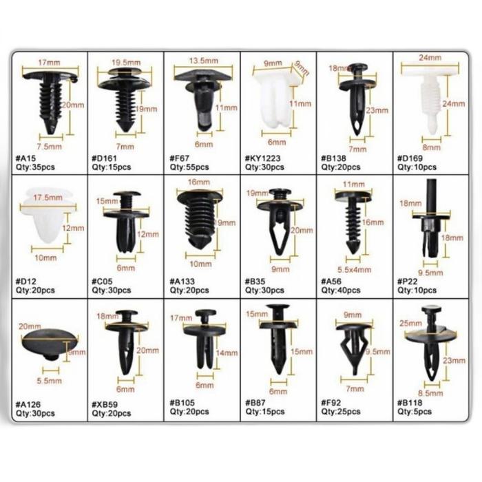 Jual Baut Rivet Set Mobil Motor Universal Klip Baut Kancing Pengencang ...