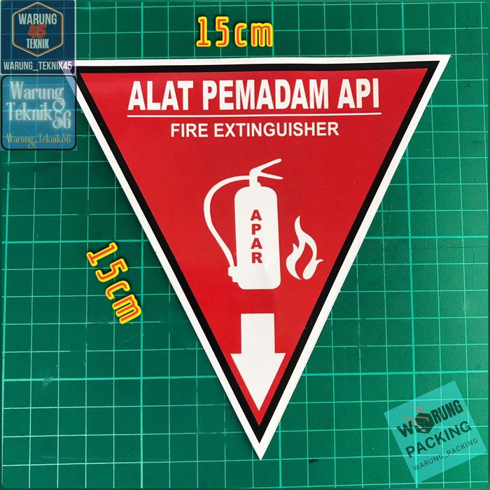 Jual Sign Label Sticker K3 Safety Segitiga Apar - Stiker Apar - Jakarta ...