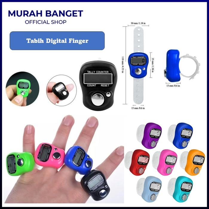 Jual Tasbih Digital Mini Tally Counter Alat Hitung Digital Finger ...