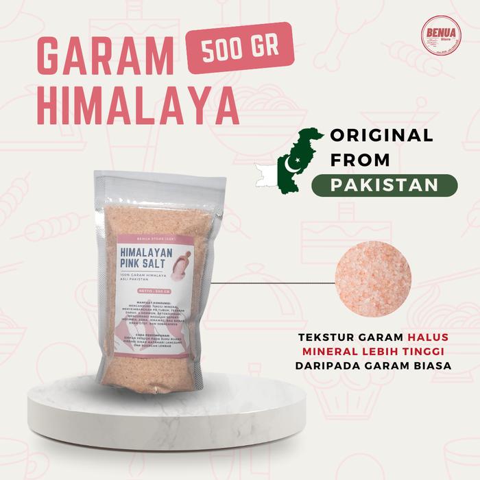 Jual Garam Himalaya Pink Salt 500 gr/ Garam Himalaya Asli Organik ...