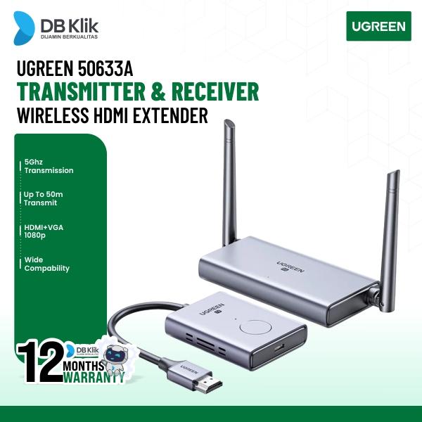 Promo Wireless HDMI Extender UGreen Transmitter and Receiver (50633A ...