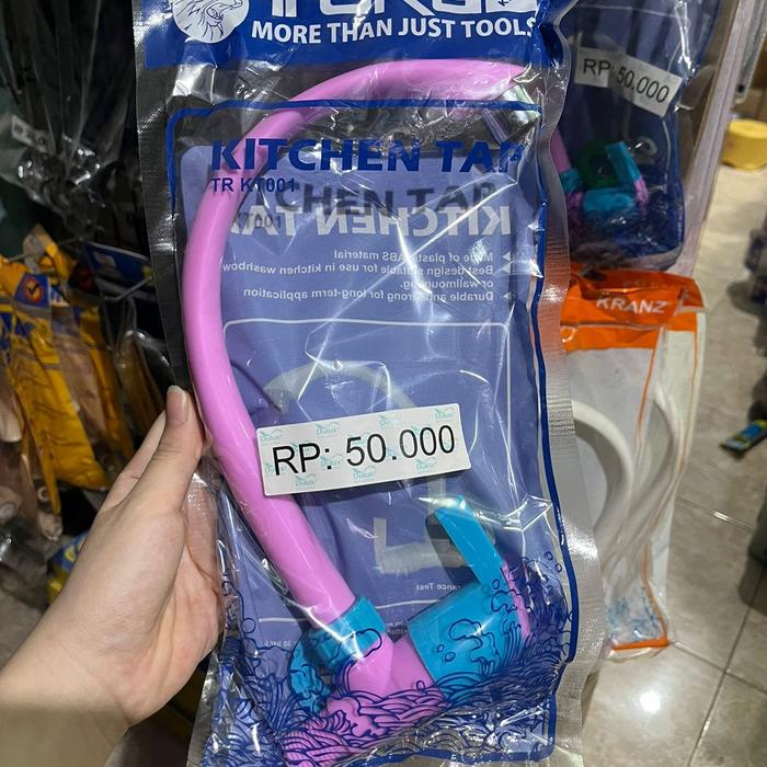 Jual Kran Bak Cuci Piring Plastik /Kran Angsa Tora warna Pink - Kota ...