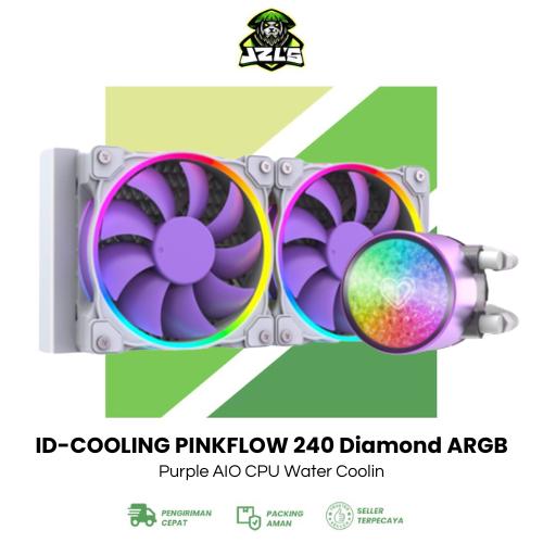 Jual ID-COOLING PINKFLOW 240 Diamond Purple ARGB Sync AIO CPU Water ...