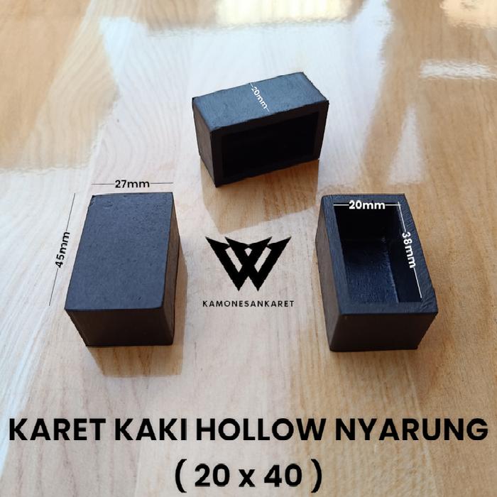 Jual Karet Hollow 2x4 Nyarung Karet Kaki Meja Kursi Rak Besi Kotak ...