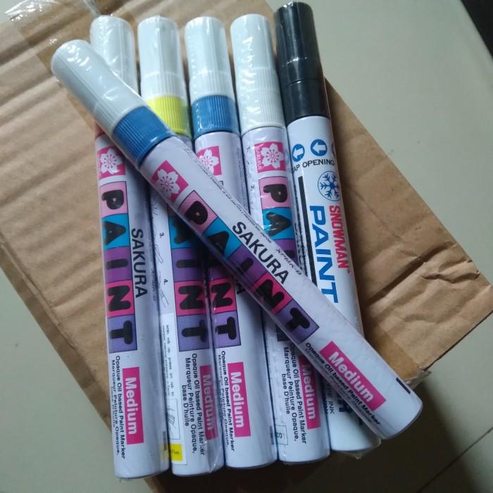 Jual Paint Solid marker spidol permanen Tanda Besi Kaca merah Kuning ...