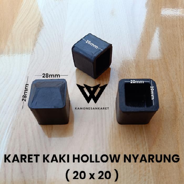 Jual Karet Hollow 2x2 Nyarung Karet Kaki Meja Kursi Rak Besi Kotak ...