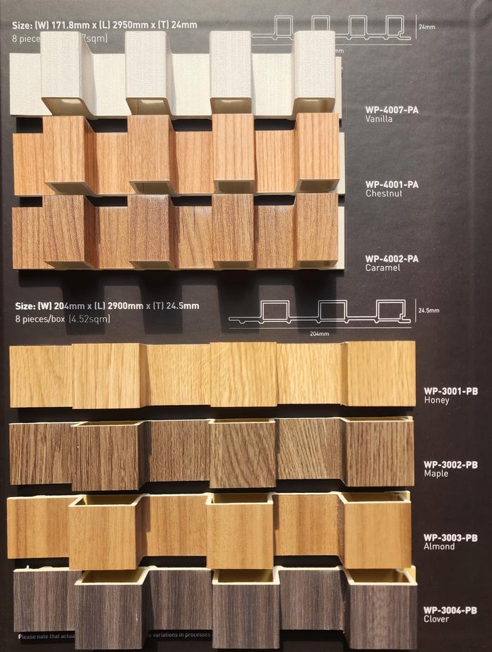 Jual TACO WPC DECO WALL PANEL - SMALL GROOVES 950MM*24MM - CHESTNUT ...