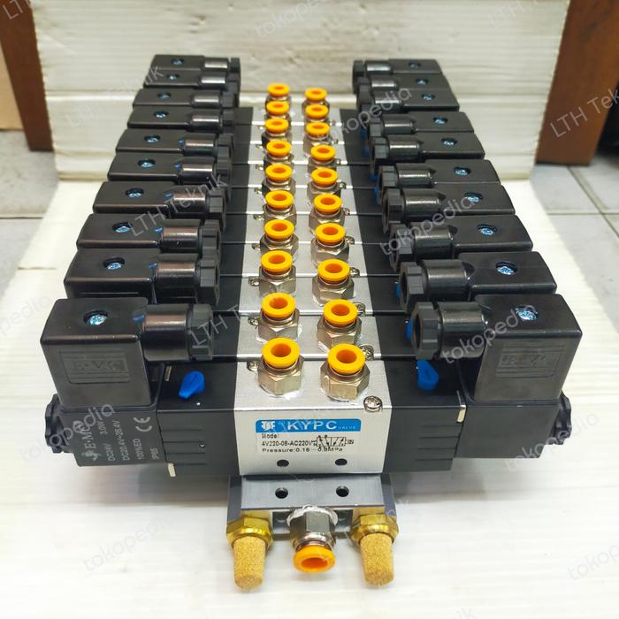 Jual Solenoid Valve 10 baris set + manifold double coil - Jakarta Barat - LTH Teknik | Tokopedia