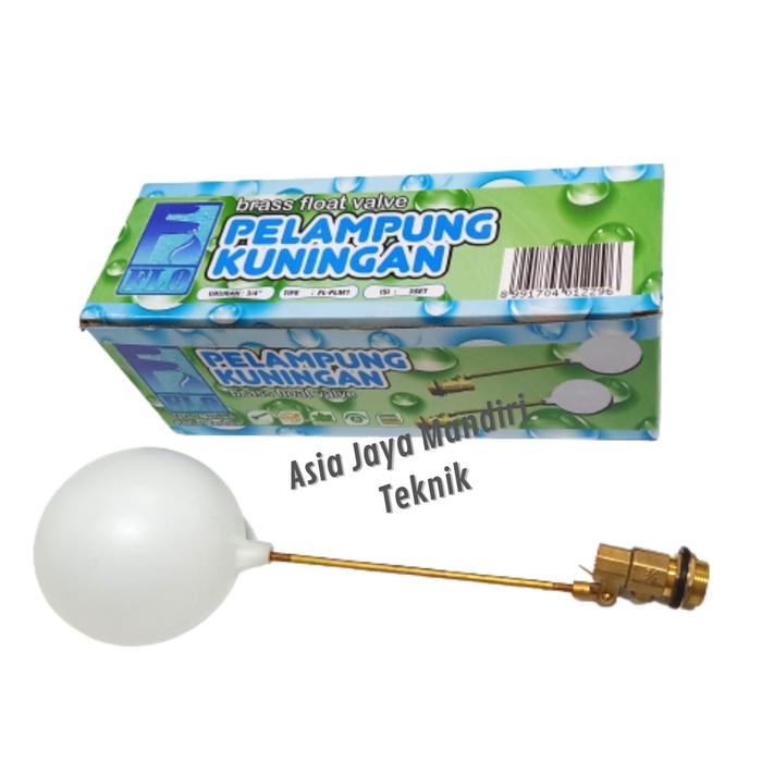 Jual PELAMPUNG BOLA TANGKI AIR OTOMATIS KUNINGAN 3/4 INCHI FLO - Kota ...