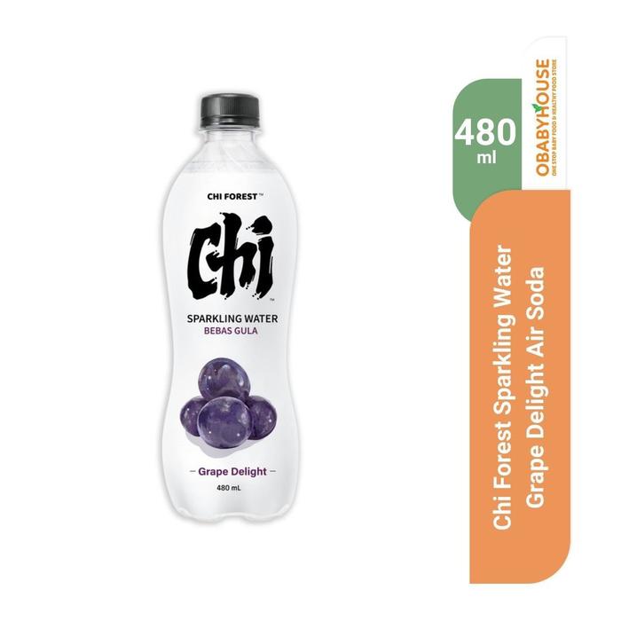 Jual Chi Forest Sparkling Water Grape Delight Air Soda 480 ml - Kota ...