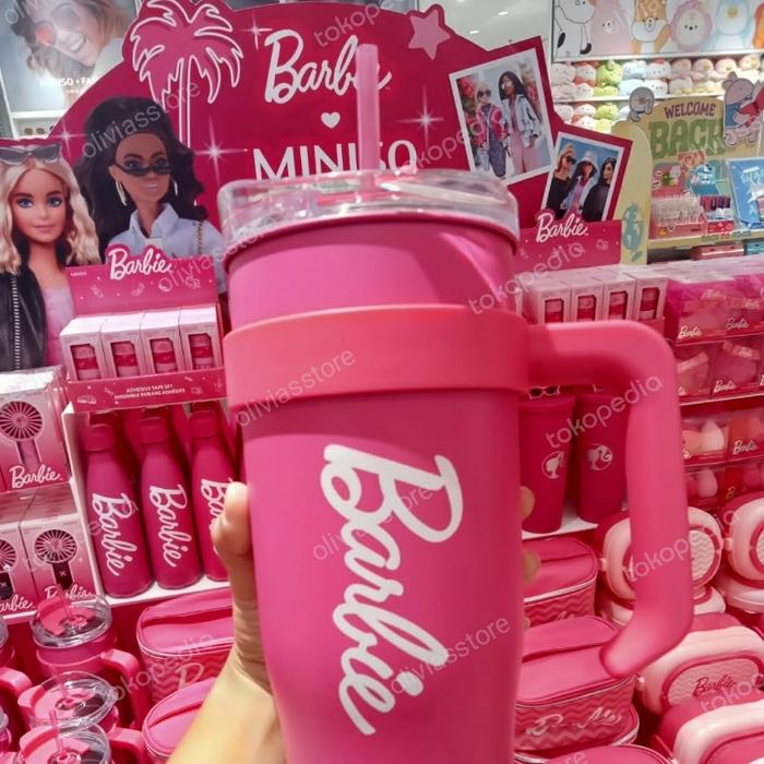Jual tumbler termos miniso x barbie singapore 1600ml 1.6liter - Kota ...