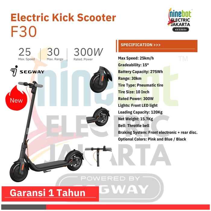 Jual Segway F30 Series Electric Kick Scooter Skuter Listrik Dewasa Di ...