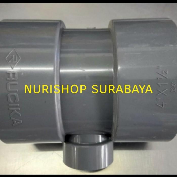Jual Tee 4" X 1 1/2" inch D Rucika vlok flok tee reducer Verlop tee 4 x ...