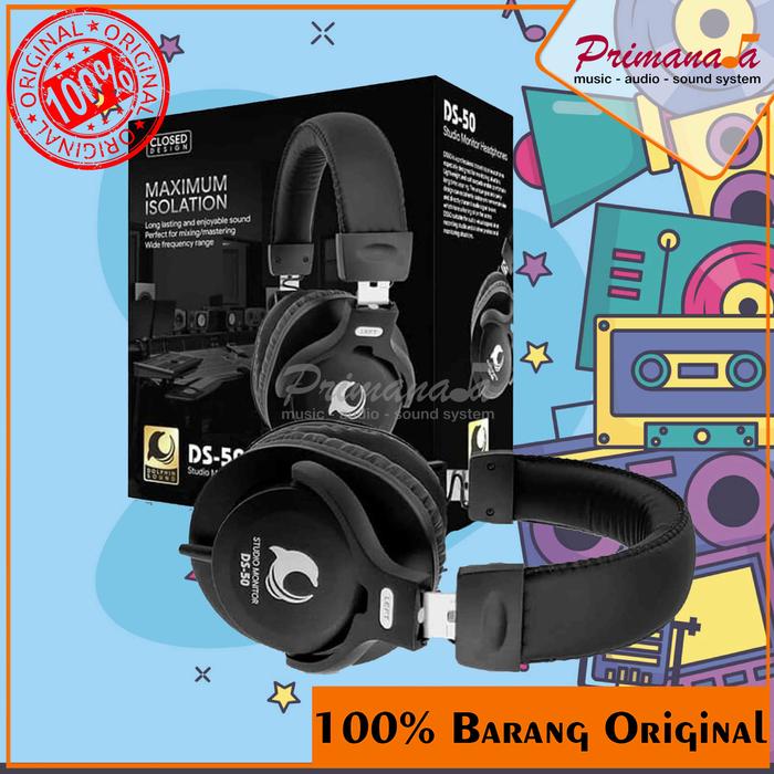 Jual Dolphin Sound DS50 Headphone DS 50 Over Ear Headphone - DS50 ...