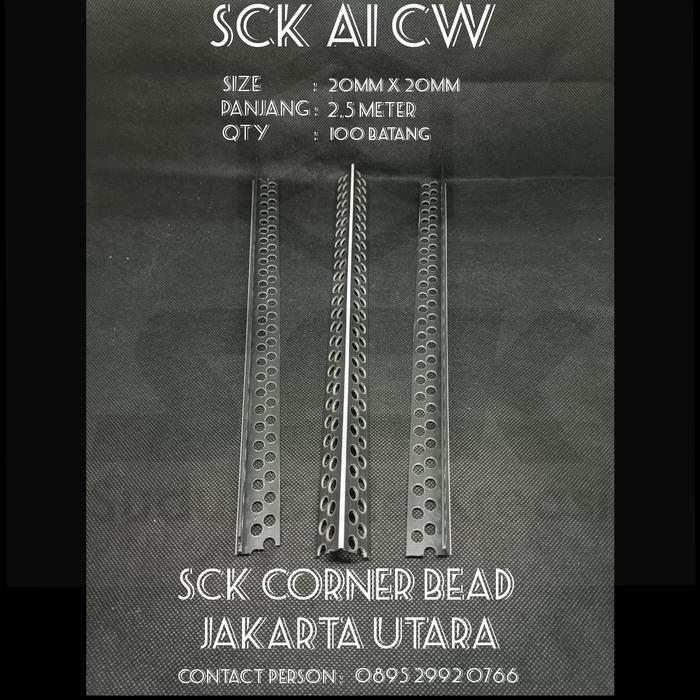 Jual corner bead sudutan luar tembok UPVC PVC SCK A1 CW 2.5M - Jakarta ...