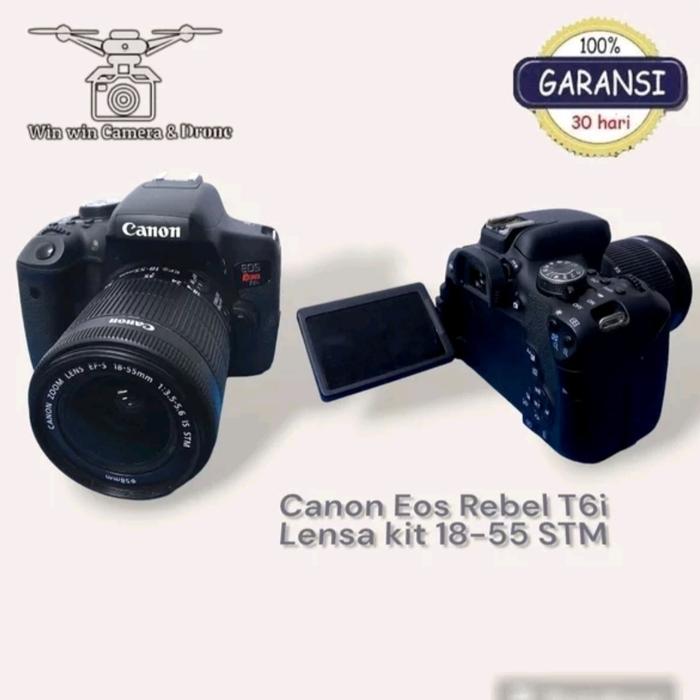 Jual Kamera Camera DSLR Canon eos Rebel T6i = 8000D Lensa kit 18-55 STM - Jakarta Selatan - Win ...
